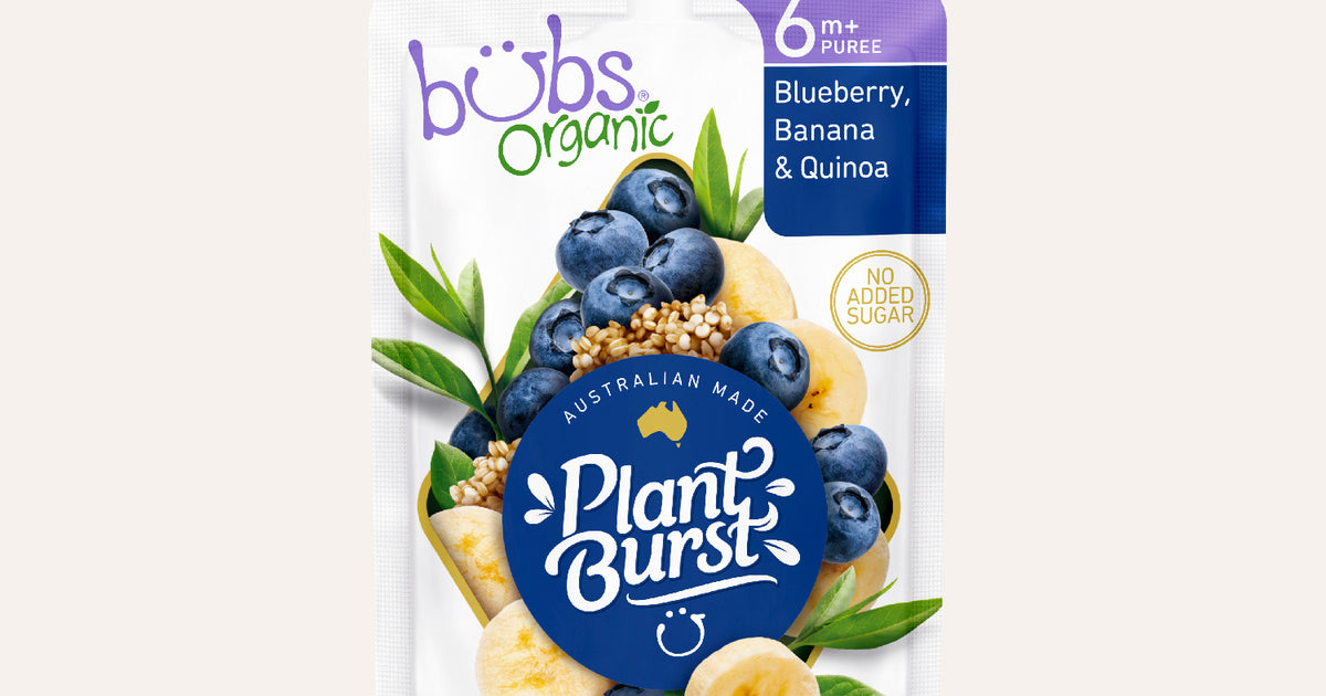 Bubs Organic® Blueberry, Banana and Quinoa – Bubs Malaysia